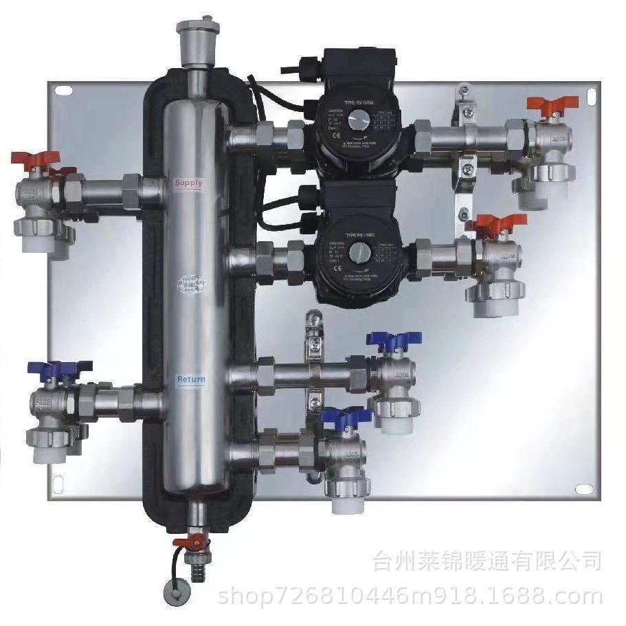 地暖壁挂炉耦合罐混水罐水力分压器去藕罐不锈钢压力平衡器2.0厚