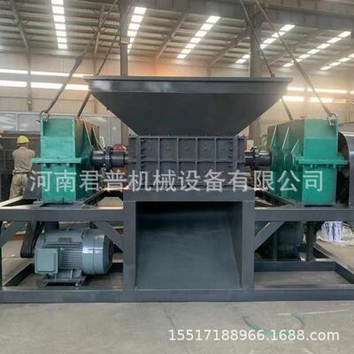 废旧金属漆轮胎家具破碎机 橡胶塑料桶木材托盘大碎FXA型双轴撕油