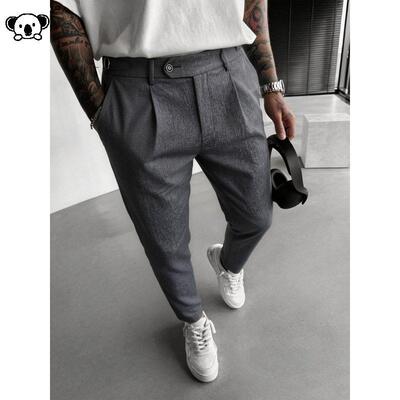 I 22378 Men Business Casual Suit Pants Italian意式西装裤