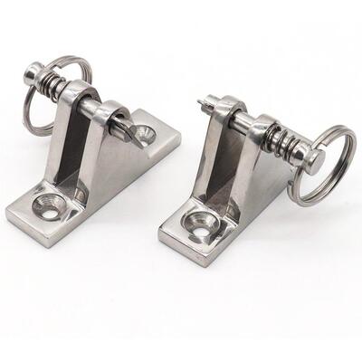 不锈钢山行座套装Bimini 顶部五金件,甲板铰链带快速释放销,眼端
