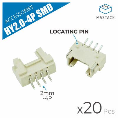 M5Stack HY2.0-4P SMD 2.0mm-4P连接端子带定位柱 PCB DIY