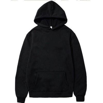 Men's Hoodies Pullover Classic Black Hoodie for Men