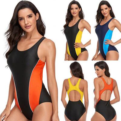 Unified plus size swimsuit for conservative female