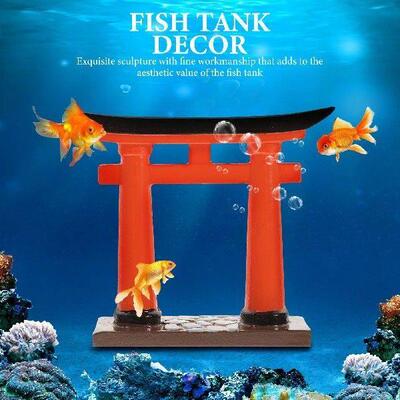 Japanese Torii Gate Outdoor Decor Miniature Decorations Toy