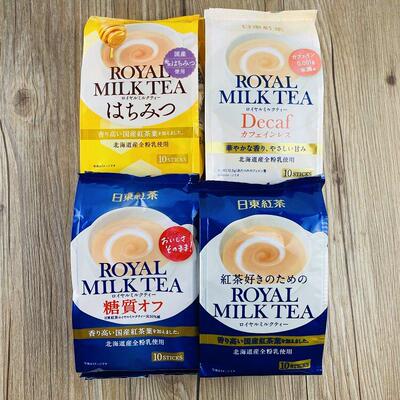 日本royal 日东红茶北海道皇家奶茶速溶冲饮草莓减糖版原味