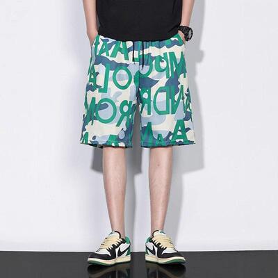 Summer Graffiti Beach Shorts, Colorful Pattern Boys' Short