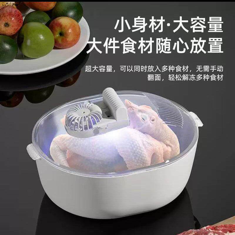 德国进口黑科技快速解冻多功能家用保鲜器全自动冻肉类化冰盘