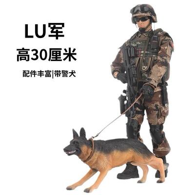 新款/和平使命兵人军人士兵模型玩具中国解放军真仿1办6可动人偶