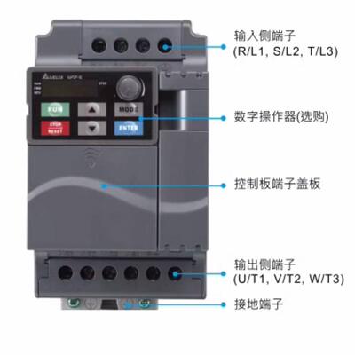 台达变频器VFD004/007/015/022/040/0.75/1.5/2.2KW/EL/21/43W