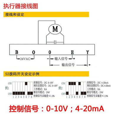 直行程电动执行器 0-10V 4-20mA控制比例积分执行机构调节型1000N