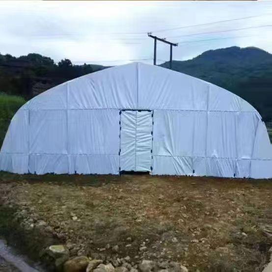 温室大棚连棚全套骨架钢管种植栋椭蔬菜大棚养殖半坡圆管棚大棚