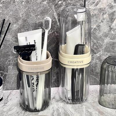 Travel Toothbrush and Toothpaste Set, Portable Storage Box,