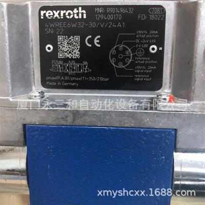 R901523727 4WREE6W16-30/V/24F1 德国原装 REXROTH力士乐 比例阀