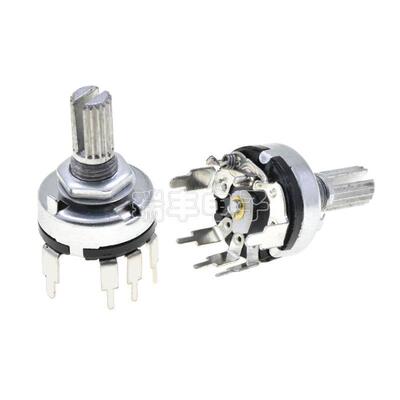 RV17型 3脚带开关电子针疗仪电位器B1K2K5K10K20K50K柄长15mm平脚