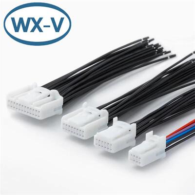 1318917-1线束 汽车连接器1318917-1音响导航倒车24P公母插拔式对