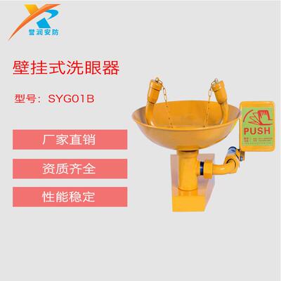 墙壁挂接式眼器不锈钢壁洗挂眼器SYG01A简易洗洗眼器