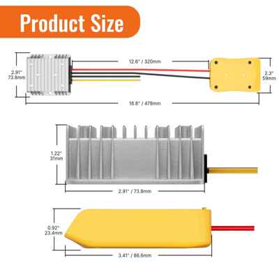 dwal20V转12V20具tA电池DIY带线转De-W1-12换e器电动工锂电池输出