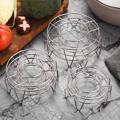 Stainless Steel Steaming Rack for Home Kitchen, Multi-functi