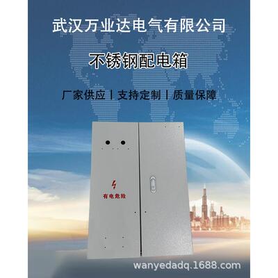 武汉冷轧板不锈钢户外双开门箱防水雨防尘IP54配电箱厂家