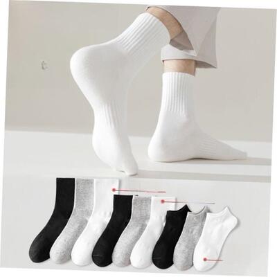 socks men mens cotton socks socks for men white black 男袜