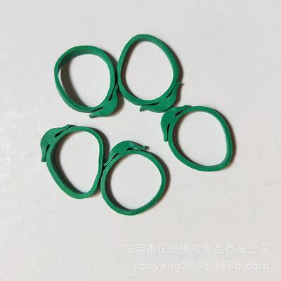 生产蓝筋色型环保高弹力橡皮筋蘑菇头橡皮SNJ钩锚型橡皮筋