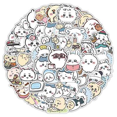 60pcs Cute Chiikawa Stickers DIY Waterproof Vinyl Scrapbook