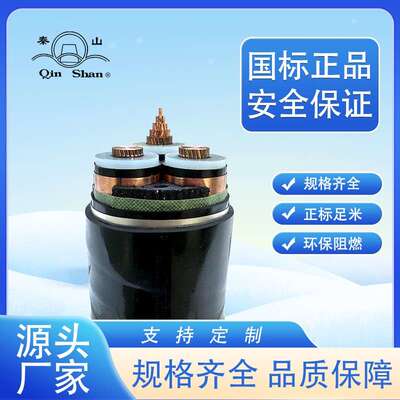 秦山电缆YJV22/VV22150平方2芯3芯4芯5芯国标纯铜电力电缆