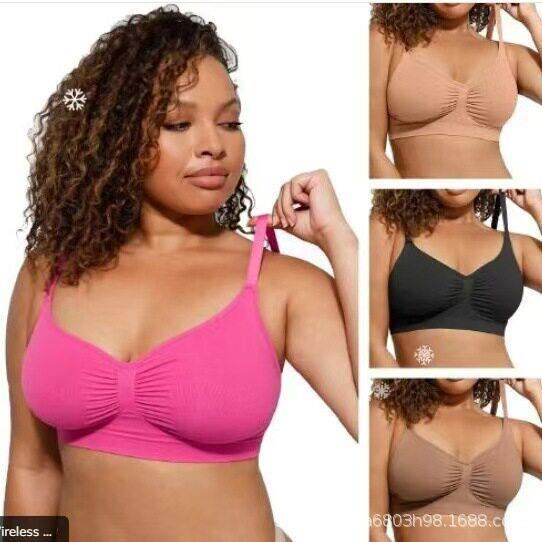 1 2PCS Women Wireless Sculpt BraComfort Bralettes up 44DD
