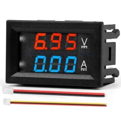 Digital Amp Volt Amp Tester DC0-100V 10A 50A 100A 2 In1