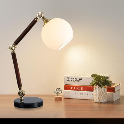 复古客厅古落灯中摇风创意装饰沙发旁579书房地卧室床头柜臂台灯3