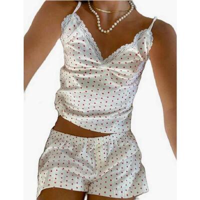 2PC Summer BM suspenders + shorts set Women’s Lounge Set