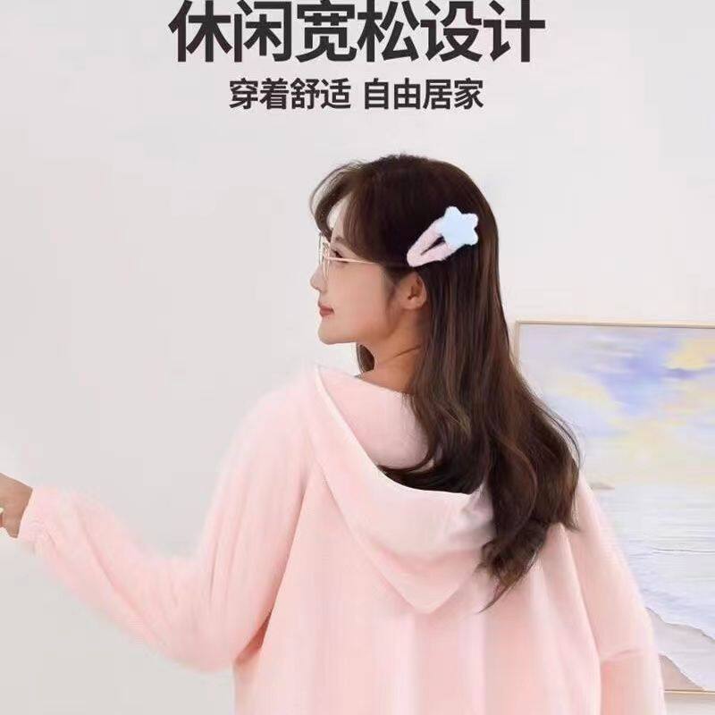 洗澡后穿的浴袍可穿浴巾女家用吸水柔软速干浴裙洗澡睡袍睡衣连帽