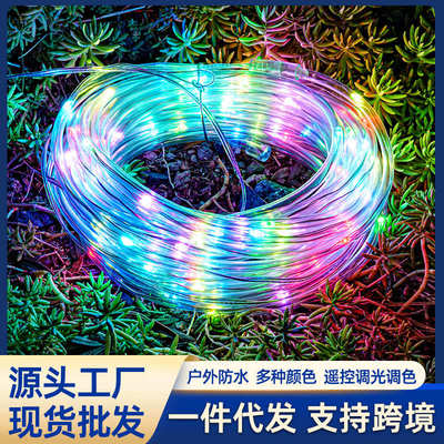 LED幻彩管子灯高亮LED灯串户外防水彩灯庭院装饰圣诞节日装饰灯带
