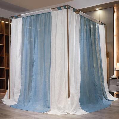 蚊帐家用夏天021TPS新2款落地支架年固定便拆洗免安装老式款吊方