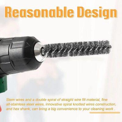Stainless Steel Hole Brush Stainless Steel Bristle Wire