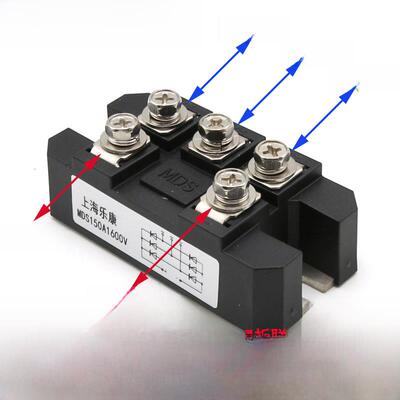 三相整流桥Mds100A150A200A500A400A Mds300A1600V桥式整流模块