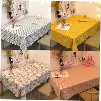 Tablecloth Waterproof Table Cover Cloth Round Rectangular