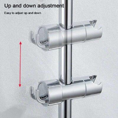 Round Pipe Shower Head Holder Rotatable Adjustable Bathroom
