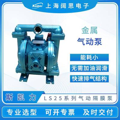 Skylink斯凯力气动隔膜泵LS25系列金属小型气动泵流体输送管道泵