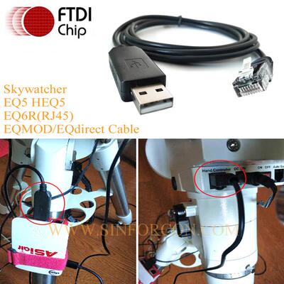 信达赤道仪电脑导星线HEQ5/pro AZEQ6GT EQ6R振旺Asiair EQMOD线