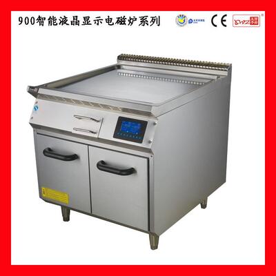 王子西厨立式不锈钢电磁组合炉系列商用EM-NG-2电磁扒炉连柜座