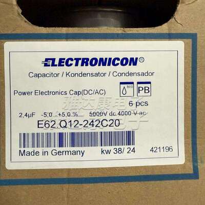 2.4uF 4000V electronicon E62.Q12-242C20 MKP-1 薄膜电容