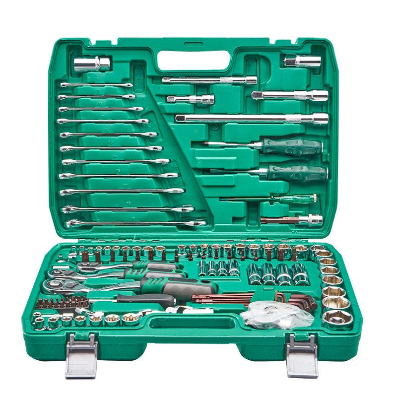 121件套汽修工具套装汽保套筒工具批头工具套装大中小飞组合套筒