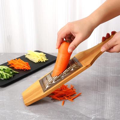 图秦14号16号竹板刨丝器不锈钢铜片萝卜刨多功能切菜木修手拉刨子