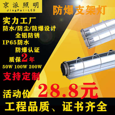 LED防爆灯荧光灯日光灯长单管双管车间仓库厂房防尘防腐工程照明