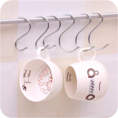 Stainless Steel S-Shaped Hooks, Multi-functional S Hooks for