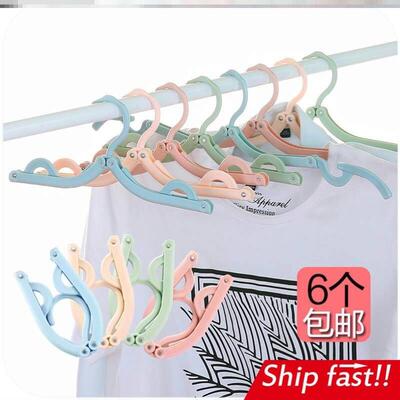 foldable clothes hanger clips clamp creative plastic hangers