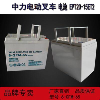中力电动叉车小金刚1.5吨液压叉车电池EPT20-15ET2免维护铅酸电池