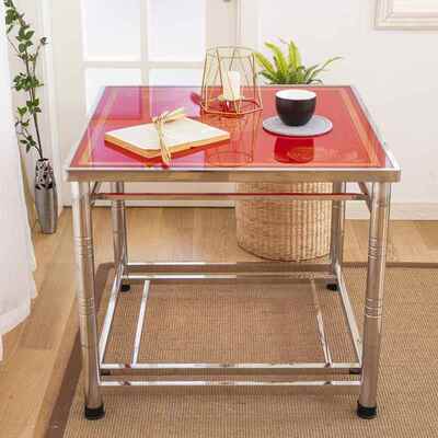 N5SU款S30家用不锈钢4烤桌折叠火组装桌F76JMS9M冬季新加厚正方形