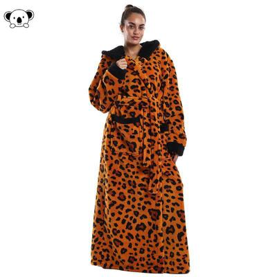 O 27013 Women Loungewear Bathrobe Hooded Sleep连帽浴袍